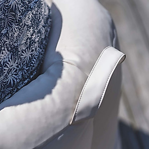 Big Joe Milano Outdoor Beanbag Chair White Marine