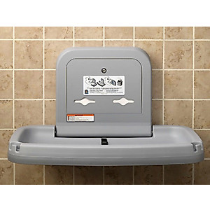 Koala Kara KB200-01SS Grey Baby Changing Station with S/S Veneer