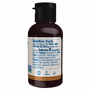 NOW Foods BetterStevia French Vanilla Zero-Calorie Liquid Sweetener, Keto Friendly, Suitable for Diabetics, No Erythritol, 2-Ounce