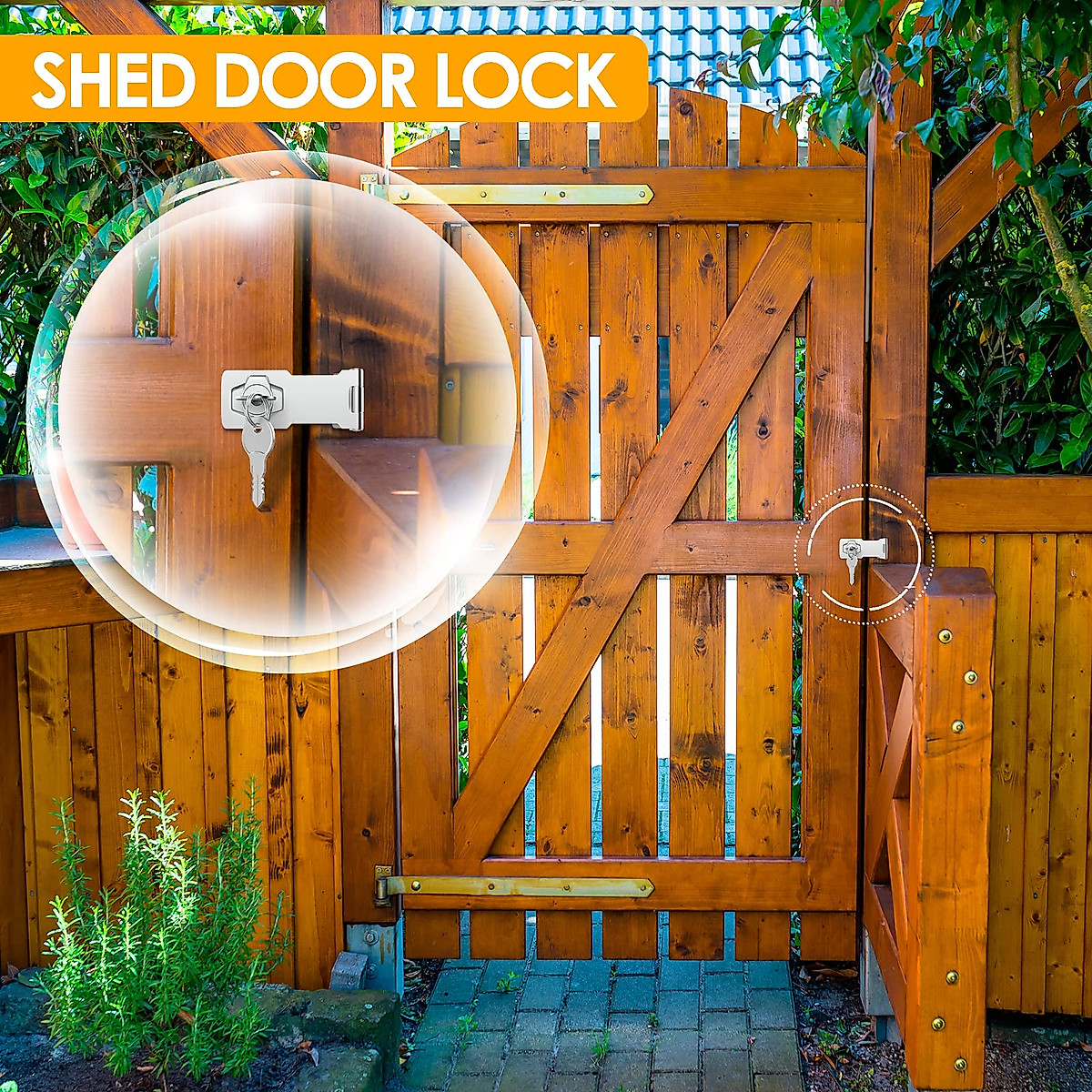 CRANACH 3 Inch Zinc Alloy Chrome Finish Cabinet Lock with Key