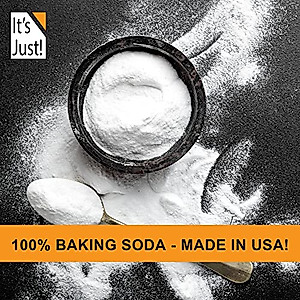 It's Just - Baking Soda, 100% Pure Sodium Bicarbonate, Food Grade, Non-GMO, Made in USA, Cooking, Baking, Aluminum Free (1.25 Pound)
