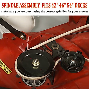 KOOTANS Mower Spindle Assembly for AYP 174356 174358 Husqvarna 532174356 587125201 532174358 Z246 GTH2548 GT2248 GTH2248 YTH1848XP YTH2448 YTH2748, Fits AYP 48" Decks 2002 & Newer (with Bolts, Zerk)