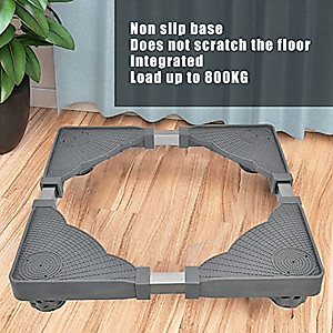 plplaaoo Adjustable Fridge Stand,Dryer Stand,Universal Base Mini Fridge Stand,Refrigerator Stand,Washing Machine Floor Stand,for Washing Machine,Refrigerator,Dryer
