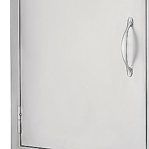 SHZOND 30.5" W x21 H BBQ Access Door 304 Stainless BBQ Island Door Heavy Duty Double Door Great for Outdoor Kitchen