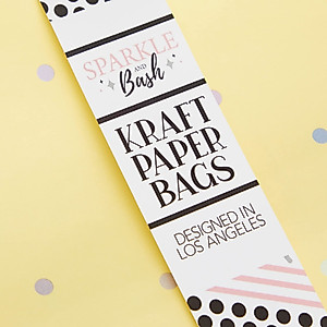 BLUE PANDA 36 Pack Small Polka Dot Rainbow Gift Bags with Handles and White Tissue Paper for Birthdays, 6 Pastel Colors (9 x 6 x 3 In)