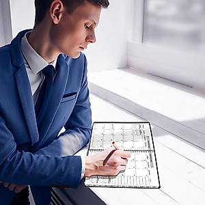 2023 Ensight Tabbed Appointment Book & Planner (8.5 x 11) inches, Daily Hourly Weekly Planner, Calendar and Schedule Book 15-Minute time Slots, Durable Twin-Wire Fastening, Business and Personal (2023 Black New Edition)