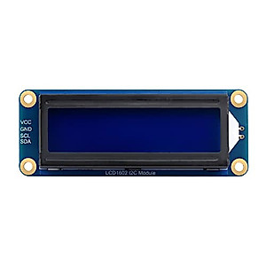 LCD1602 Display Module for Raspberry Pi 4B+ 4B 3B+ 3B 2B+ Zero W WH Pico Jetson Nano ESP32 Ardui...I2C Display Module 3.3V/5V 16x2 Characters White Color Blue Background