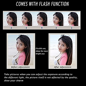 Wertygh Digital Camera,Portable Cameras 16 Million HD Pixel Compact Home Digital Camera for Kids Seniors Black