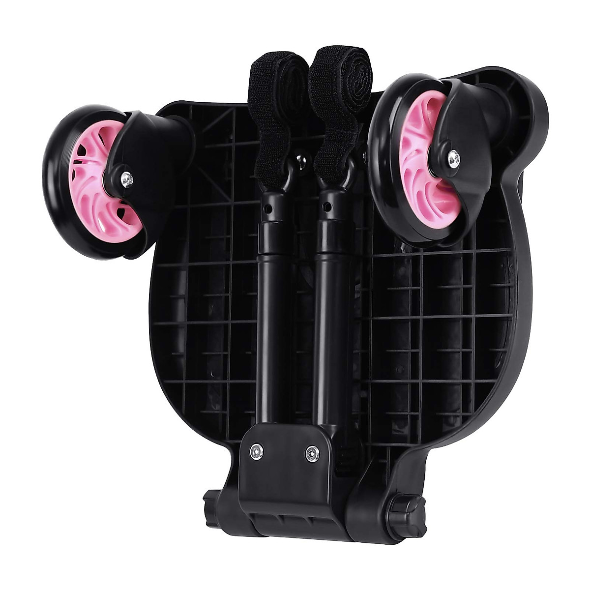 Honhill Mini Buggy Board, Stroller Glider Board with Velcro Adjustment Strap Seat Standing Board for Baby Jogger Travel Pram Pushchair Removable Connector Seat and Assembling (Pink)