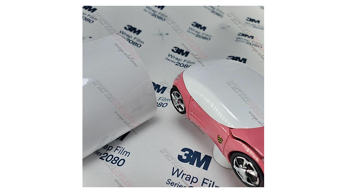 3M 2080 G10 Gloss White Car Wrap Vinyl - 5 Sq/ft