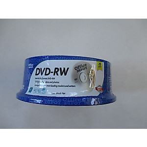 Office Depot DVD-RW 4X 4.7GB 25 Pack Media Spindle