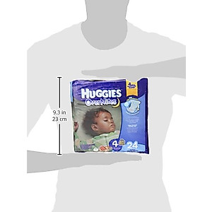 HUGGIES OverNites Diapers, Size 4, 24 ct., JUMBO PACK Overnight Diapers (Packaging May Vary)