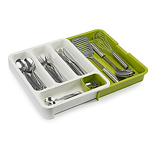Joseph Joseph DrawerStore Expandable Cutlery Tray, Green