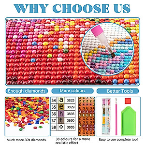 Tontut 10 Pack Diamond Painting Kits, Full Round Diamond Painting Crafts for Adults, DIY Diamond Art Landscape Beach Sunset Diamond Painting Home Wall Decoration 12x16inch