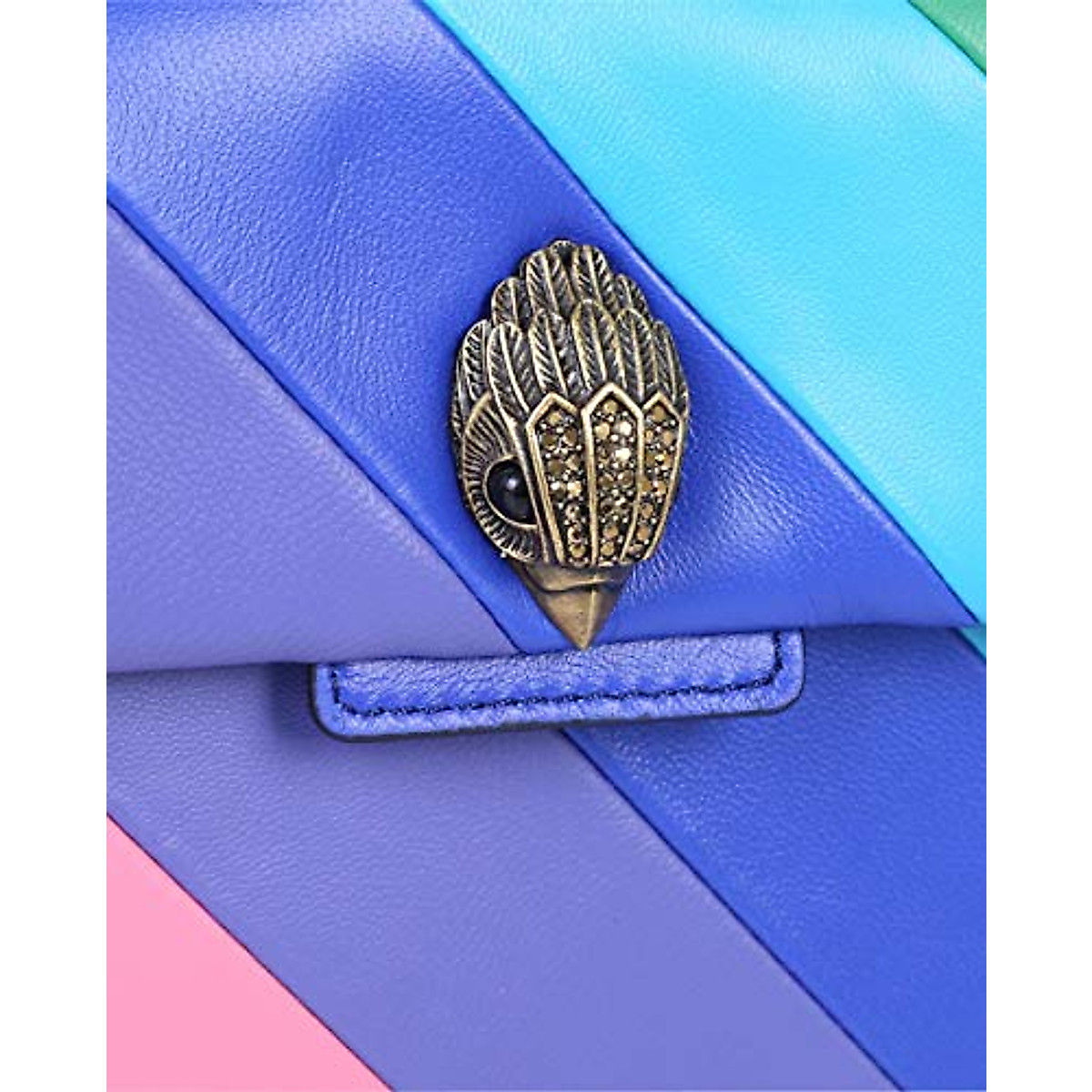 Kurt Geiger London Leather Kensington Shoulder Bag Blue One Size