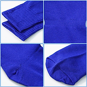 Dxhycc 4 Pairs Knee High Socks Casual Solid Knit Knee Socks for Men and Womens