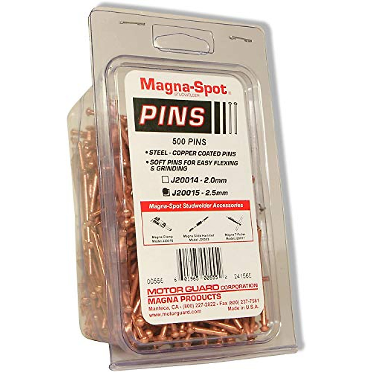Motor Guard - Welding Studs 2.5Mm 500Bag (20015), Factory, 1 Count (Pack of 1)