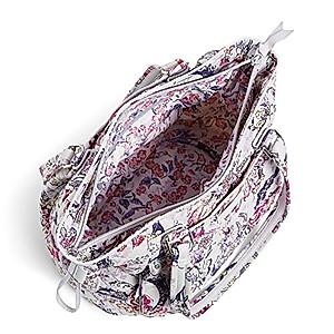 Vera Bradley Women's Cotton Glenna Satchel Purse, Hummingbird Park, One Size