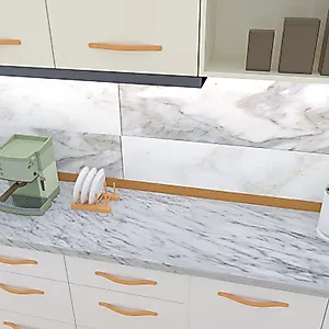 Pluden Flexible PVC Floor Transition Strip, 2 Inch x 6.6FT Peel and Stick Floor Cover Strip, Flooring Transitions Laminate Floor Strip, Carpet to Tile Transition Strip, Vinyl Floor Flat Divider Strip