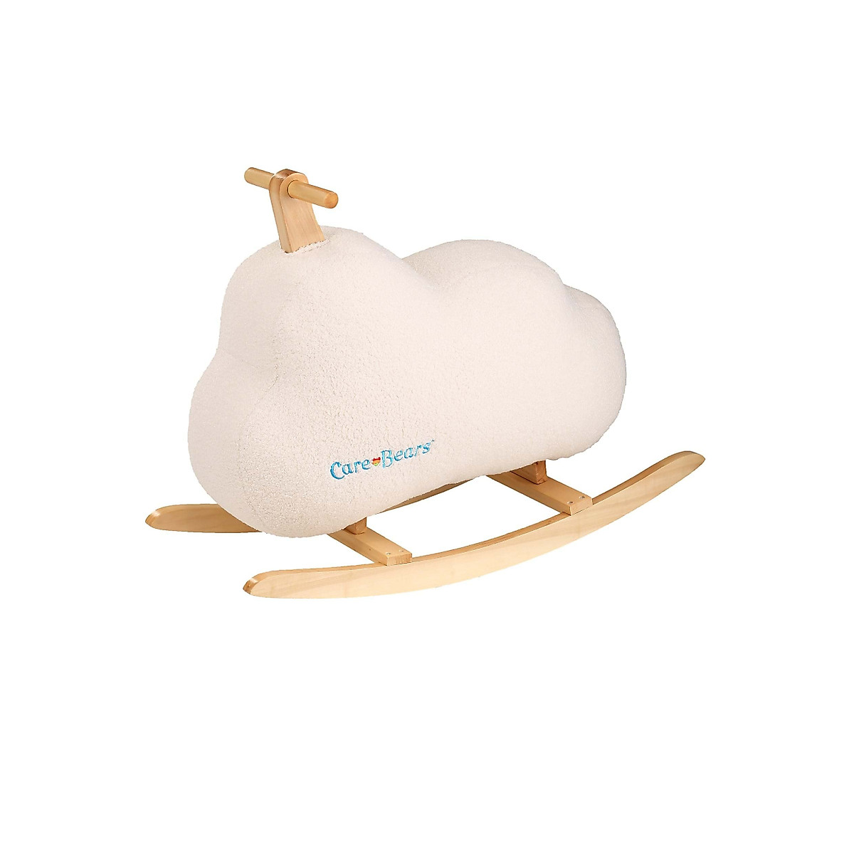 Children's Care Bears Cloud Rocker | Foam and Polyester Rocking Horse with Wooden Frame, Rockers, and Grips