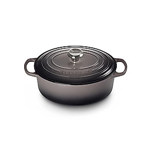 Le Creuset Enameled Cast Iron Signature Oval Dutch Oven, 5 qt. , Oyster