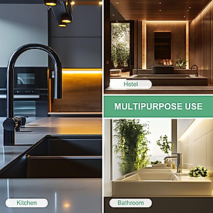 M METERXITY Faucet Deck Plate, 6 Inch Square Hole Cover Deck Plate for Bathroom/Kitchen Sink, 304 Stainless Steel Escutcheon Faucet Plate [Brushed Gold]