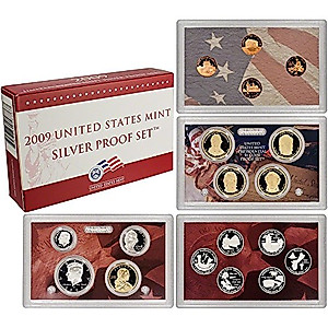 2009 S U.S. Mint Silver Proof Set - 18 Coins - OGP Superb Gem Uncirculated