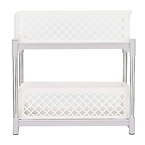 Hyuduo Bathroom Basket, Provides Ample Space Bathroom Storage Rack Storage Cabinet Organizer for Kitchen Bathroom Office Bedroom Garage,Rack