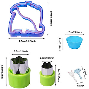 Sandwich Cutter Set for Kids,Fruit Vegetable Bread Cheese Shape Cutters Mold Great for Lunchbox and Bento Box