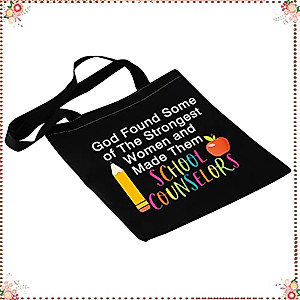 JYTAPP School Counselor Gifts Canvas Teacher Bag School Counselor Teacher Appreciation Gifts Tote Bag for Guidance Counselors