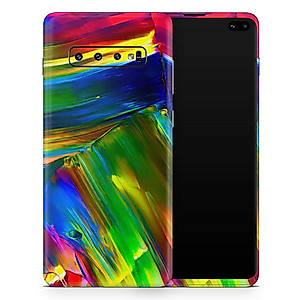 DesignSkinz Blurred Abstract Flow V29 Protective Vinyl Decal Wrap Skin Cover Compatible with The Samsung Galaxy S20 (Screen Trim & Back Glass Skin)