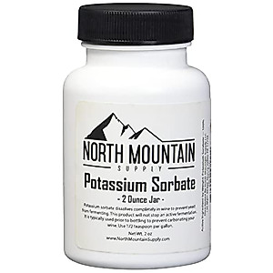 North Mountain Supply Food Grade Potassium Sorbate Stabilizer - 2 Ounce Jar