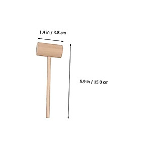 Food Mallet 40pcs Wooden Hammer Crab Cake Crab Mini Chocolate Crab Mallet Seafood Pounding Tool Wood Cake Hammer Wood Crab Mallets Mini Wooden Hammer Mallet Puzzle Set