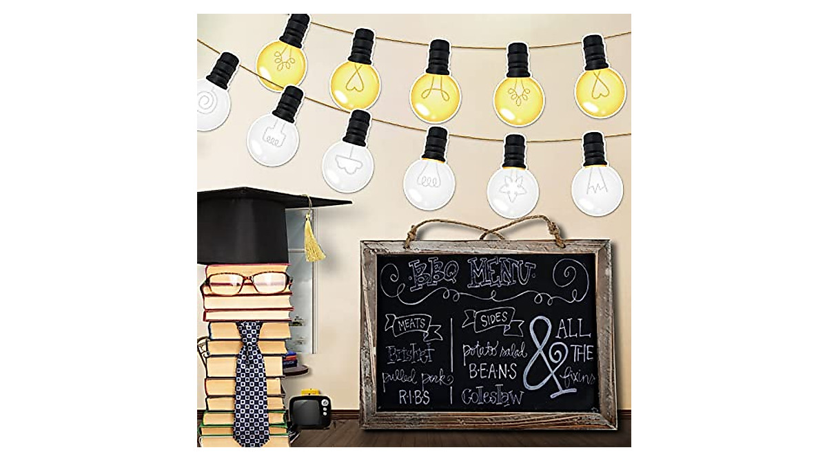 45 Pcs Chic Light Bulb Cut-Outs for Creative Decor