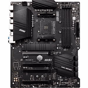 MSI PRO B550-VC ProSeries Motherboard (AMD AM4, DDR4, PCIe 4.0, SATA 6Gb/s, M.2, USB 3.2 Gen 2, HDMI/DP, ATX)