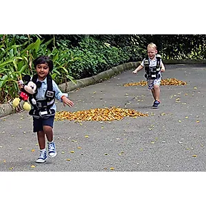 Ride Safer Travel Vest with Zipped Backpack-Wearable, Lightweight, Compact, and Portable Car Seat. Perfect for Everyday use or Rideshare, Travel, and Rental Car. (Large/Yellow)