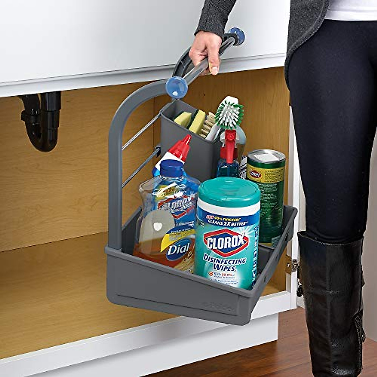 Polder Under Sink Cleaning Supplies Organizer/Storage Caddy
