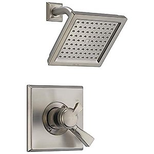 Delta Faucet Dryden 17 Series Dual-Function Shower Trim Kit with Single-Spray Touch-Clean Shower Head, Stainless, 2.0 GPM Water Flow, T17251-SS-WE (Valve Not Included)