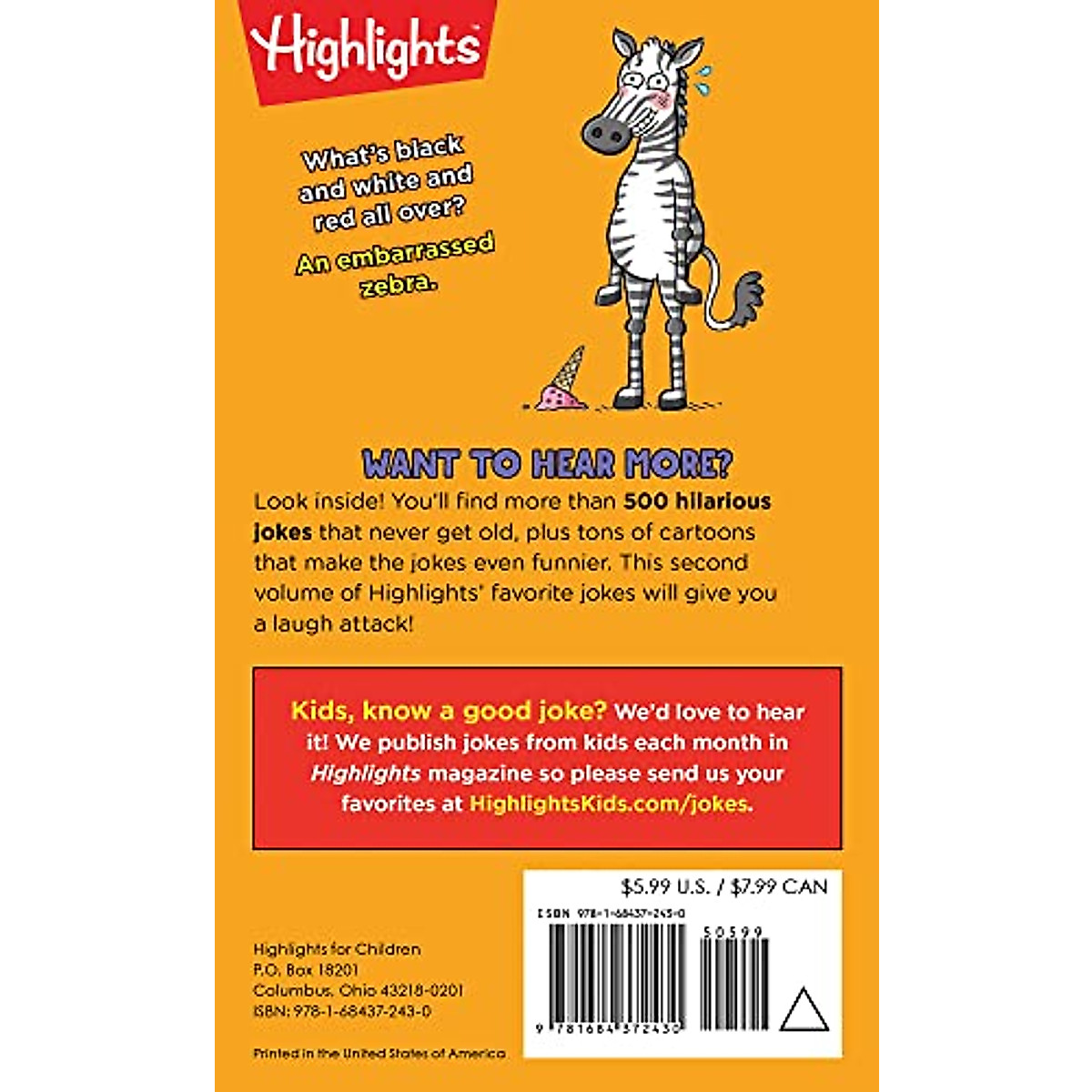 Best Kids' Jokes Ever! Volume 2 (Highlights™ Laugh Attack! Joke Books)