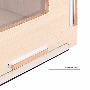 Niteangel Bigger World - MDF Aspen Terrarium for Hamster Gerbils Mice Lemming Degus or Other Small-Sized Pets(30 x 15 x 17.7 inches, Burlywood)