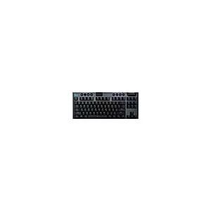 Logitech G915 TKL Tenkeyless Lightspeed Wireless RGB Mechanical Gaming Keyboard (Carbon, Tactile) Bundle with 4-Port USB 3.0 Hub (2 Items)