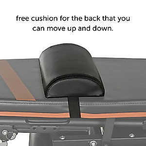 Gymenist Exercise Bench Adjustable Foldable Compact Workout Weight Bench Easy To Carry NO ASSEMBLY NEEDED, Black-Orange (FOLD-110B)