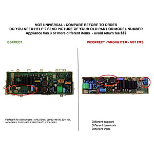 GLOB PRO SOLUTIONS AP5272765 PS3624963 EAP3624963 PD00035320 CKD3167 Main Control Board