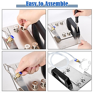 VEEVIIY Upgrade 45° Angle Grinder Chamfer Cutting Stand, Angle Grinder Stand Grinder Fixed Holder for 100-Type Widther Longer Angle Grinders