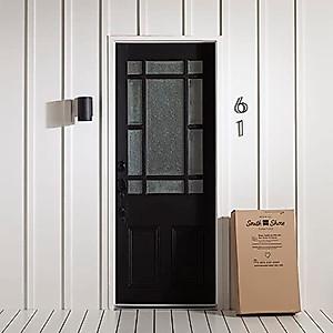 South Shore Munich 2-Drawer Nightstand, Weathered Oak and Matte Black with Metal Handles