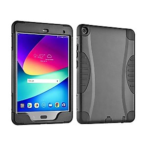 Verizon Rugged Case with Built-in Screen Protector for ASUS ZenPad Z8s, 7.9 inch Tablet - Black