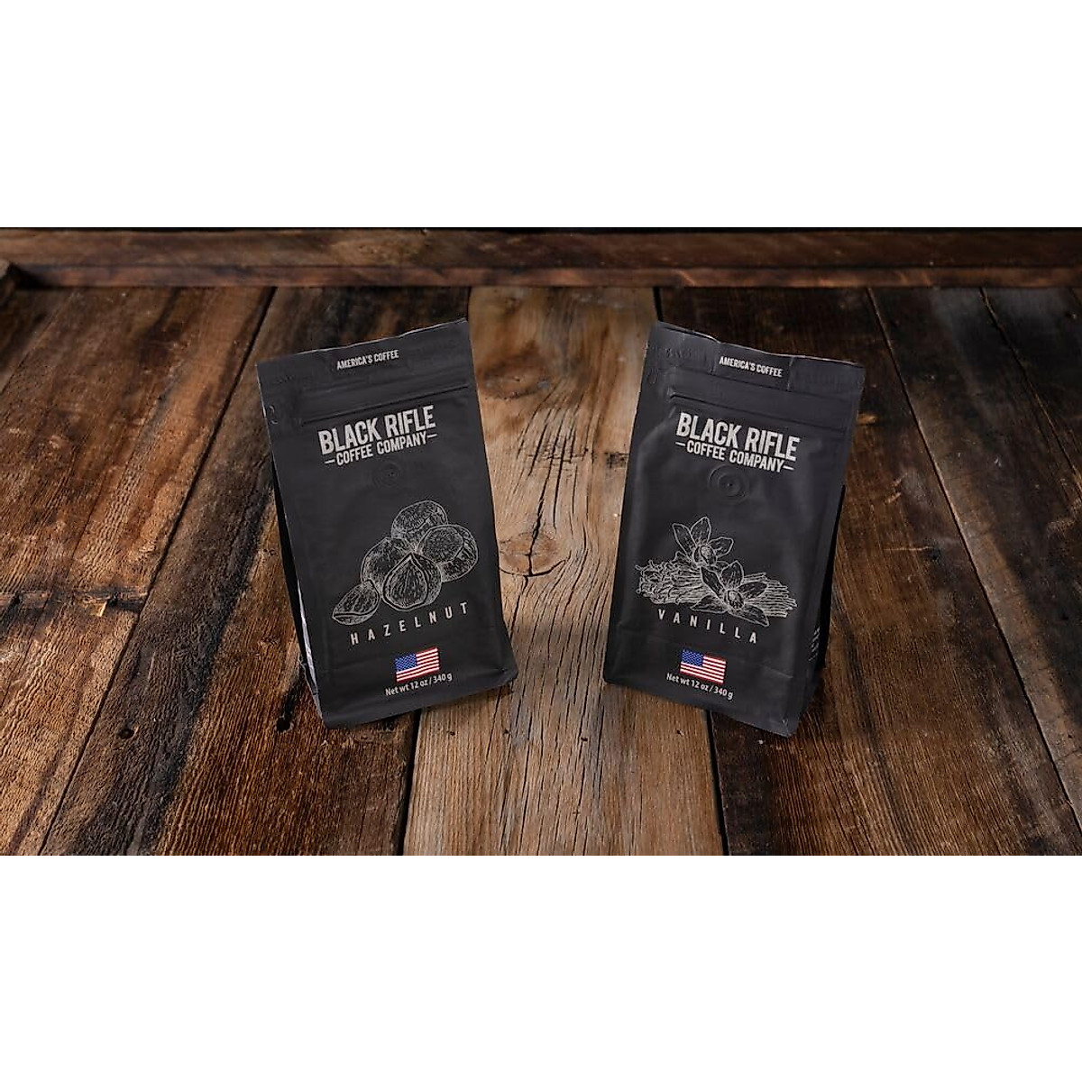 Black Rifle Coffee Company Vanilla, Medium Roast Ground Coffee, 12 OZ Bag