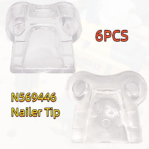 SURPOUF N558471 N569446 Compatible with Nailer No Mar Tip DeWalt （6Pack）Replaces DCN680D1 DCN680B DCN681B DCN681D1