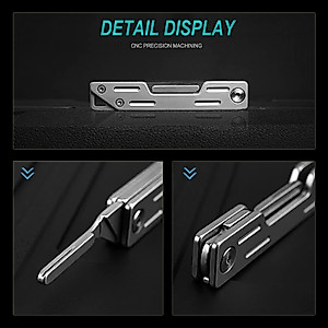 VIFUNCO Folding Scalpel Knife, Pocket Knife for Men, Small Keychain Knife, Folding Razor Knives with 10pcs #24 Replaceable Blades, EDC Utility knife, Surgical Knives for Outdoor Skinning