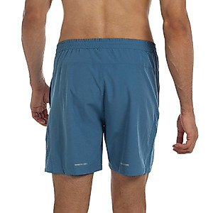 GRAMVAL Running Shorts 6" Quick Dry Gym Athletic Workout Shorts for Men with Pockets Steel Blue